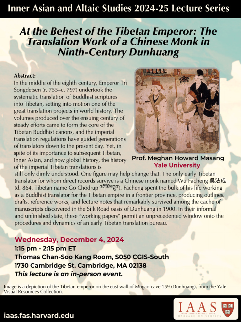 At The Behest of The Tibetan Emperor: The Translation Work of A Chinese ...