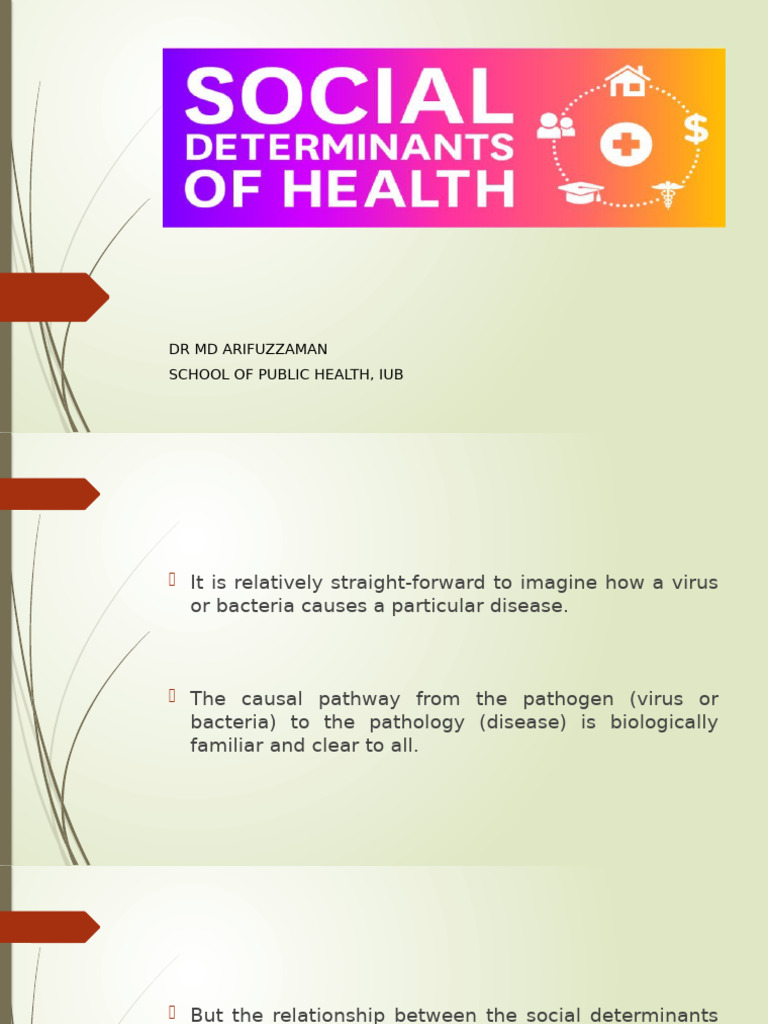 Social Determinants of Health | PDF | Sanitation | Drinking Water