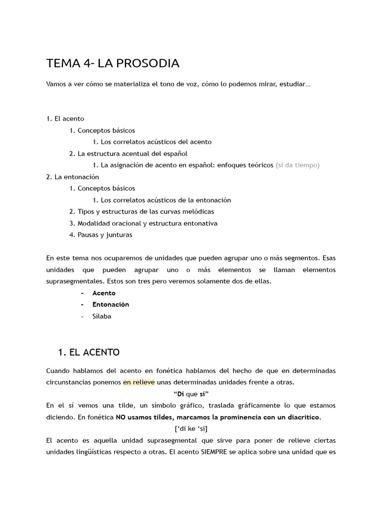 2o Parcial Fonética | PDF | Palabra | Sílaba