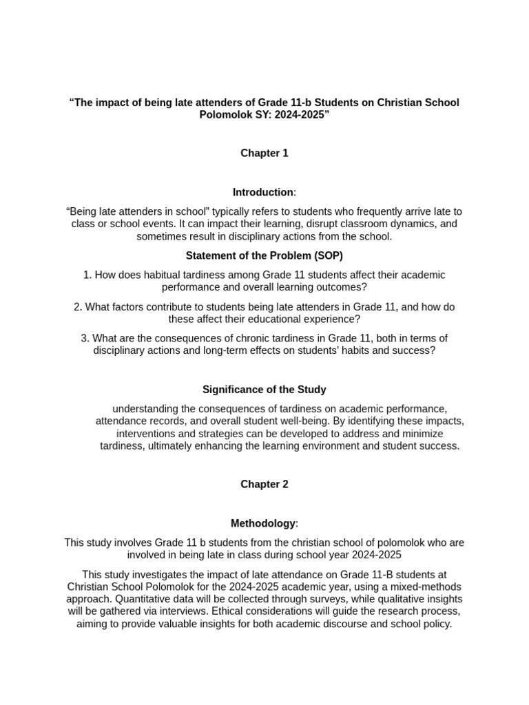 thesis grade 11b | PDF | Methodology | Cognition