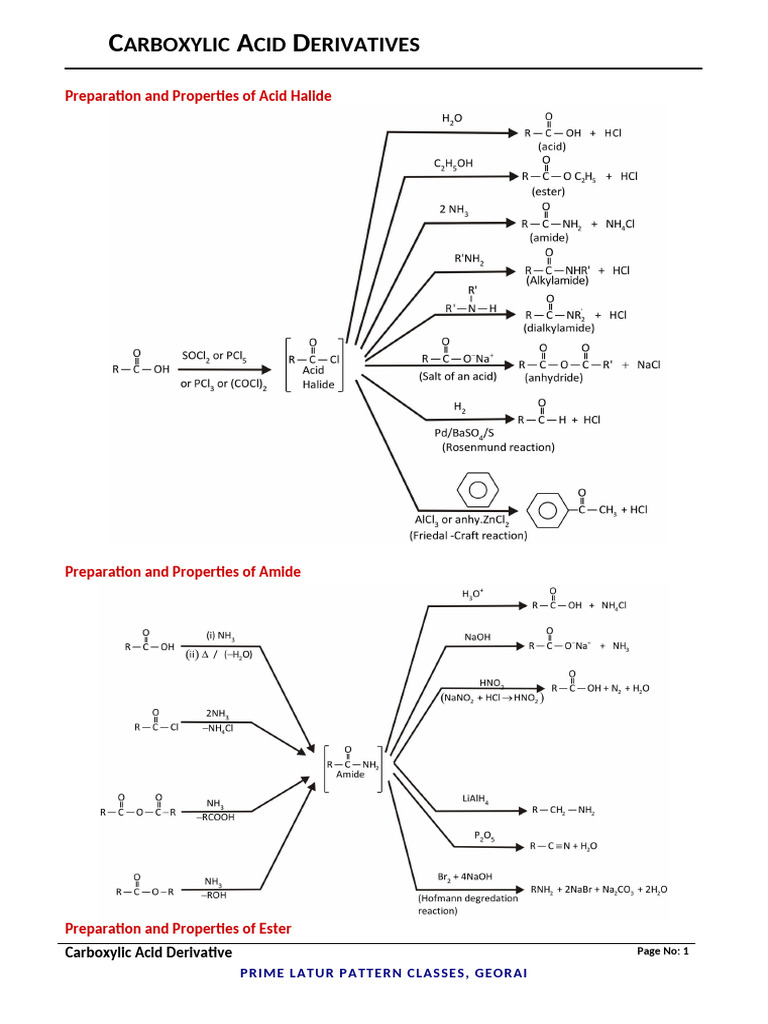 Carboxylic Acid Derivatives Guide | PDF