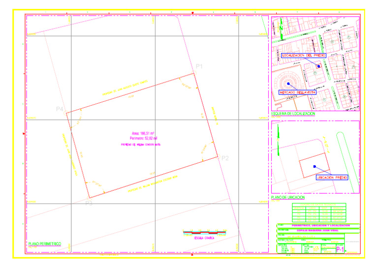 Plano Peirmetrico, Ubicacion y Localizacion-layout1 (1) | PDF