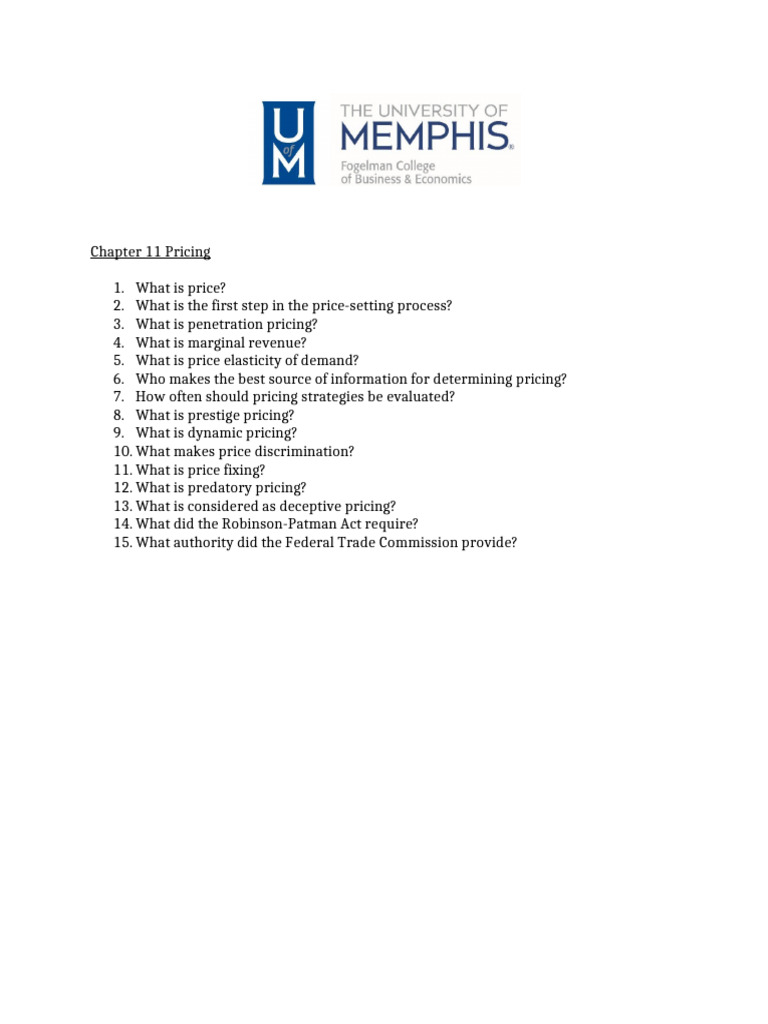 Chapter 11 Study Guide | PDF