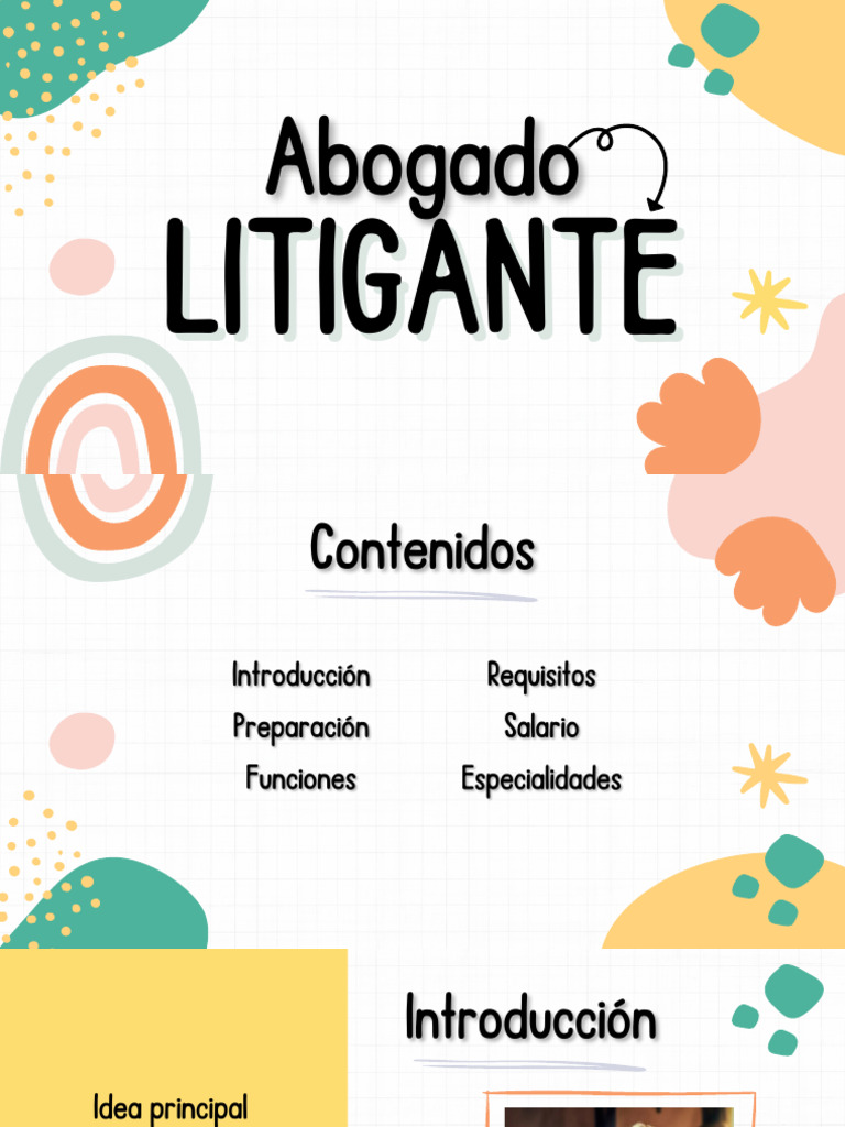 Presentacion Proyecto Creativo Organico Multicolor Pastel | PDF | Abogado | Fiscal