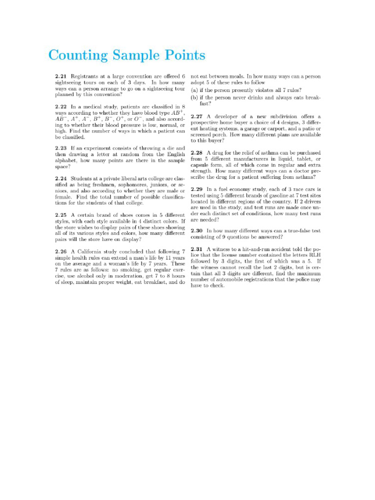 practice problem counting | PDF practice problem counting | PDF