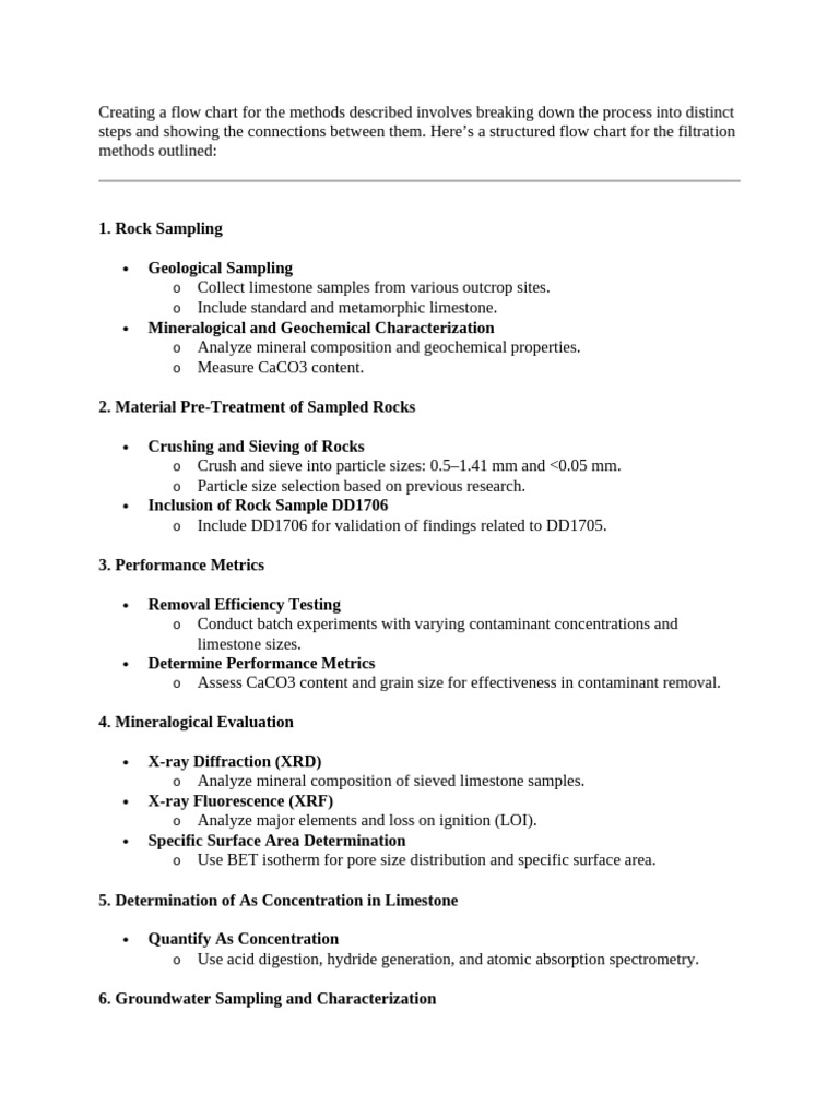 Creating A Flow Chart For The Methods | PDF | Rock (Geology) | Petrology