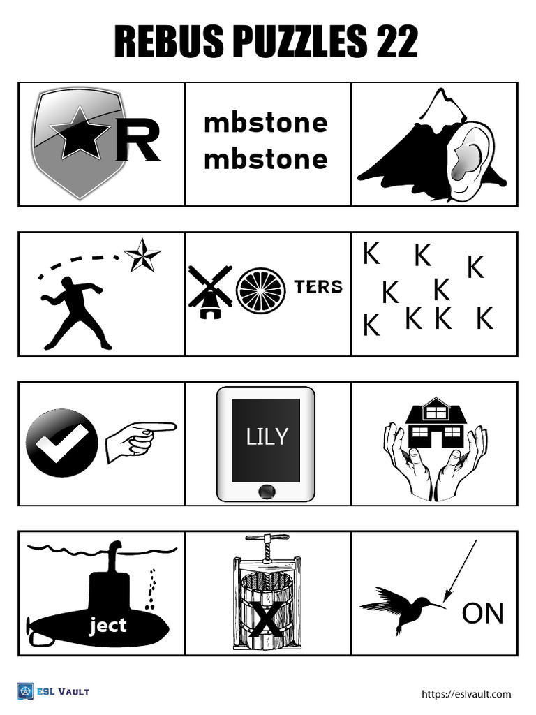Engaging Rebus Puzzles Collection | PDF
