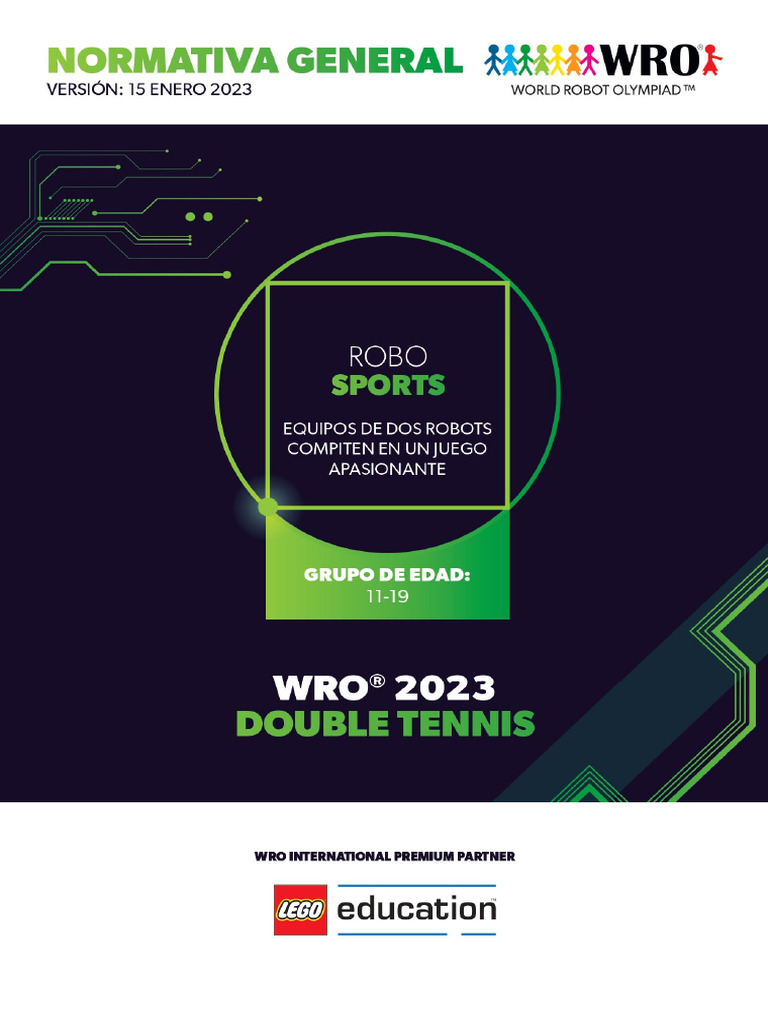WRO-2023-Normativa-RoboSports | PDF | Robot | Robótica