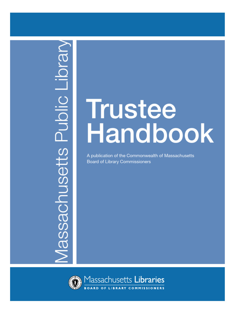 Massachusetts Library Trustees Handbook | PDF | Board Of Directors ...