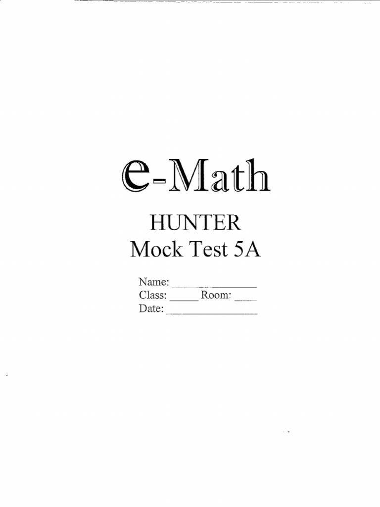 Hunter Mock Test 5A | PDF
