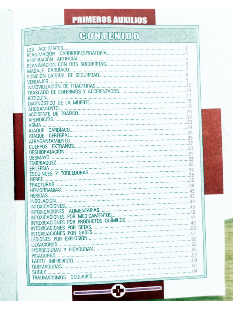 Cartilla Primeros Auxilios | PDF