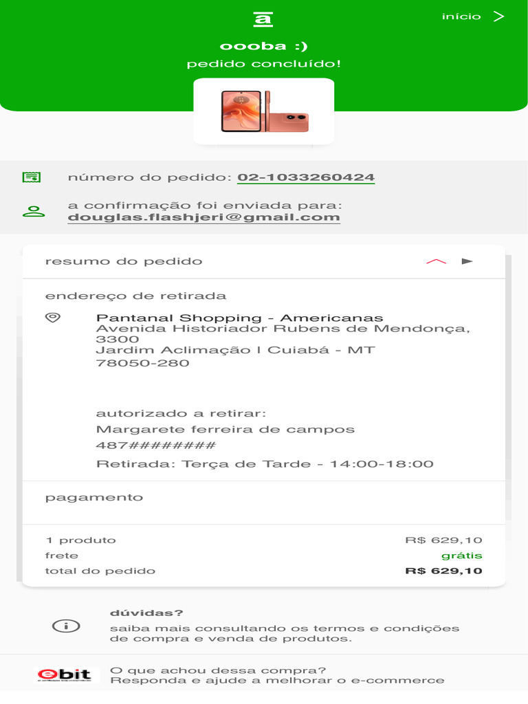 Httpsm.americanas.com.Brcompraobrigado | PDF