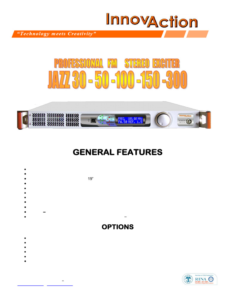 Innovaction Jazz1G (30-300) Datasheet v.04.2010-RV1.1) | PDF ...