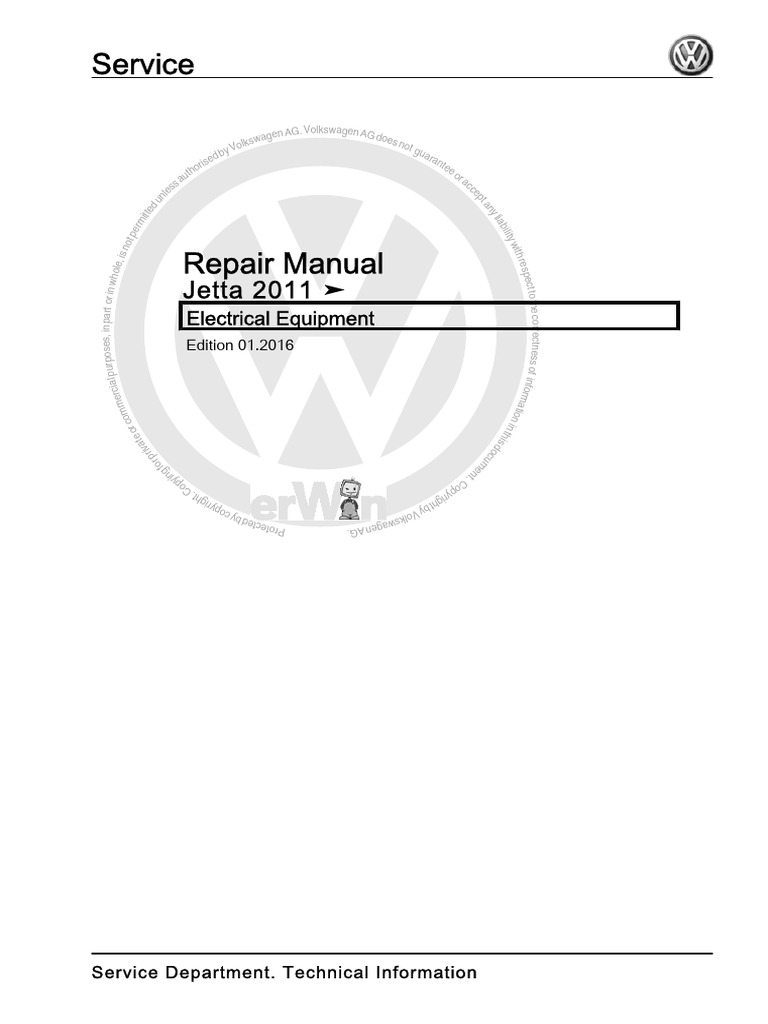 Volkswagen Jetta MK6 Repair Manual | PDF | Automotive Technologies ...