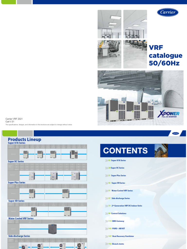VRF Brochure | PDF | Temperature | Applied And Interdisciplinary Physics