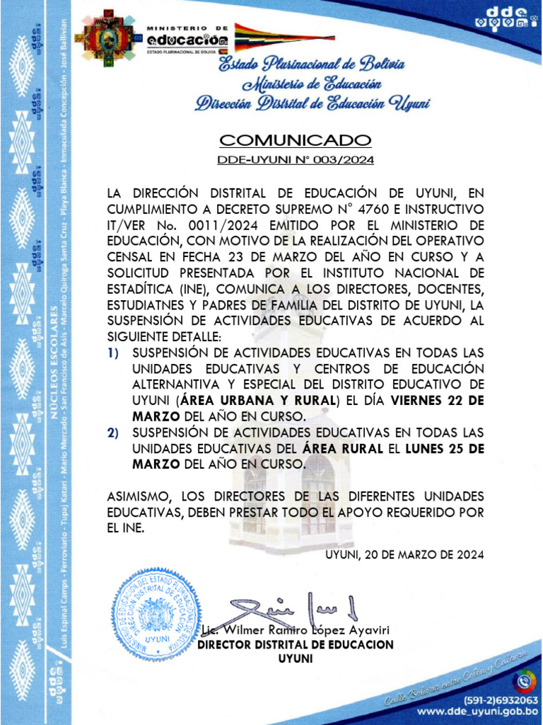 Comunicado - 003 PDF | PDF