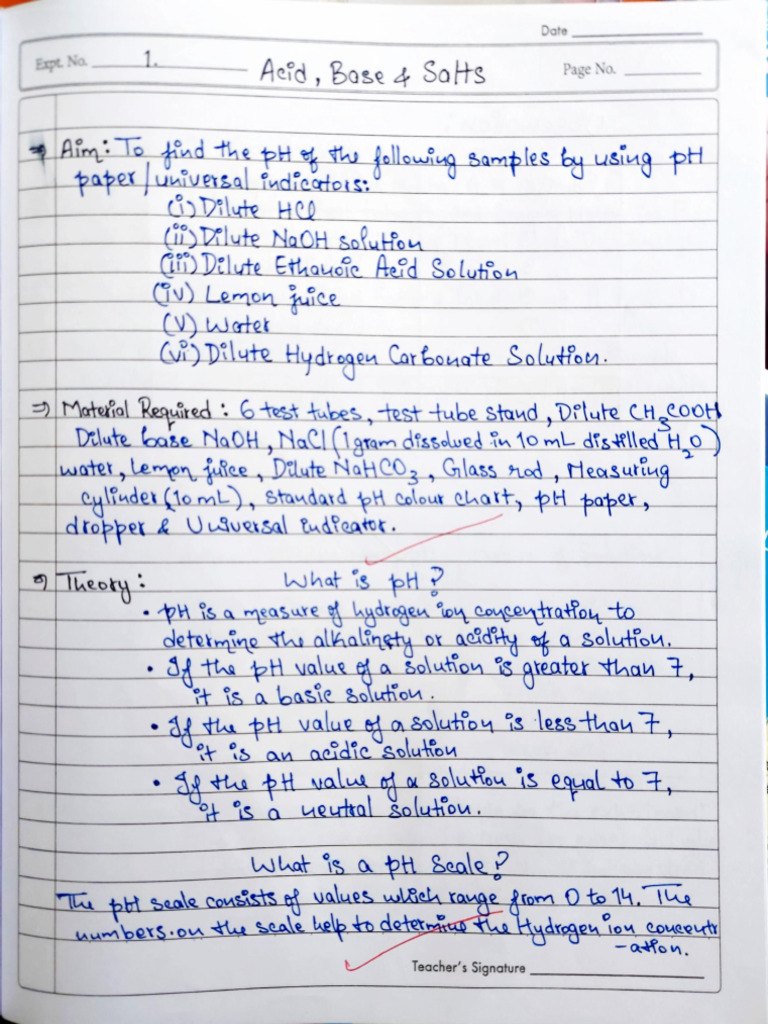 Chemistry Practicals | PDF