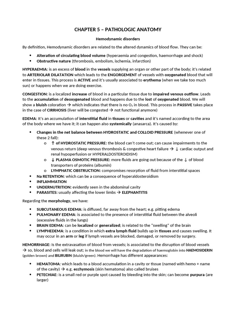 Chapter 5 - Pathologic Anatomy | PDF | Thrombus | Thrombosis