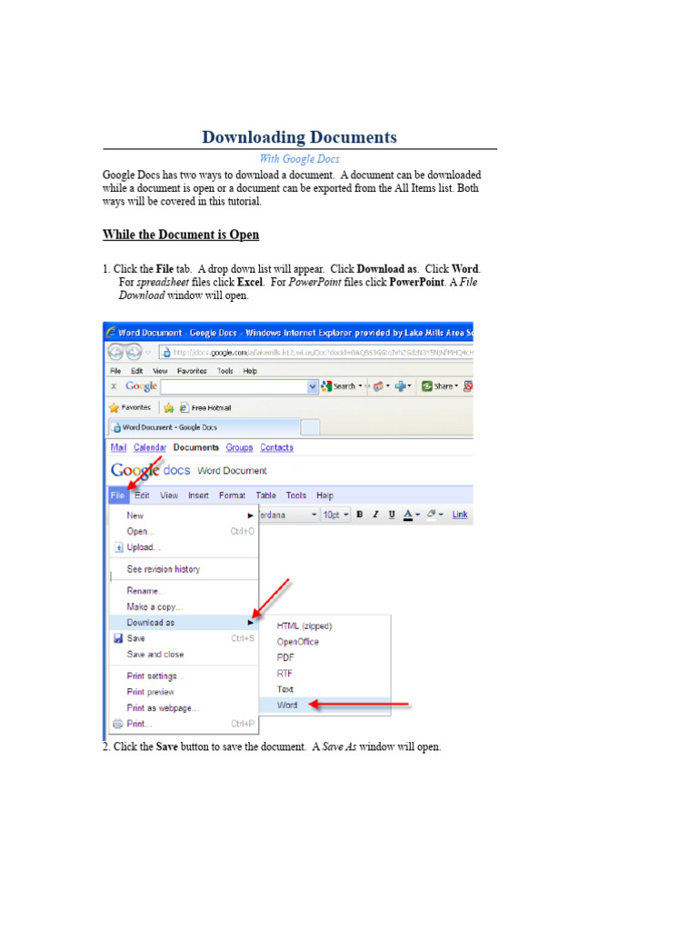 Downloading Documents | PDF | Computer File | Microsoft Excel