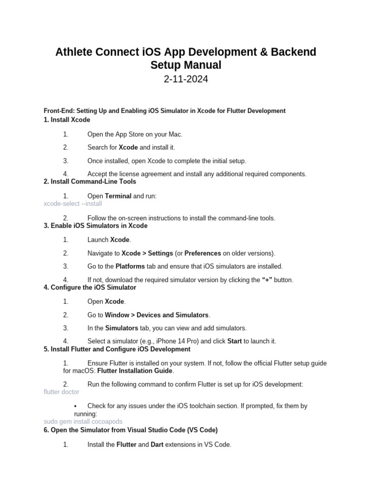 Step-By-Step Guide To Run A Flutter Project On Your Brand-New MacBook ...