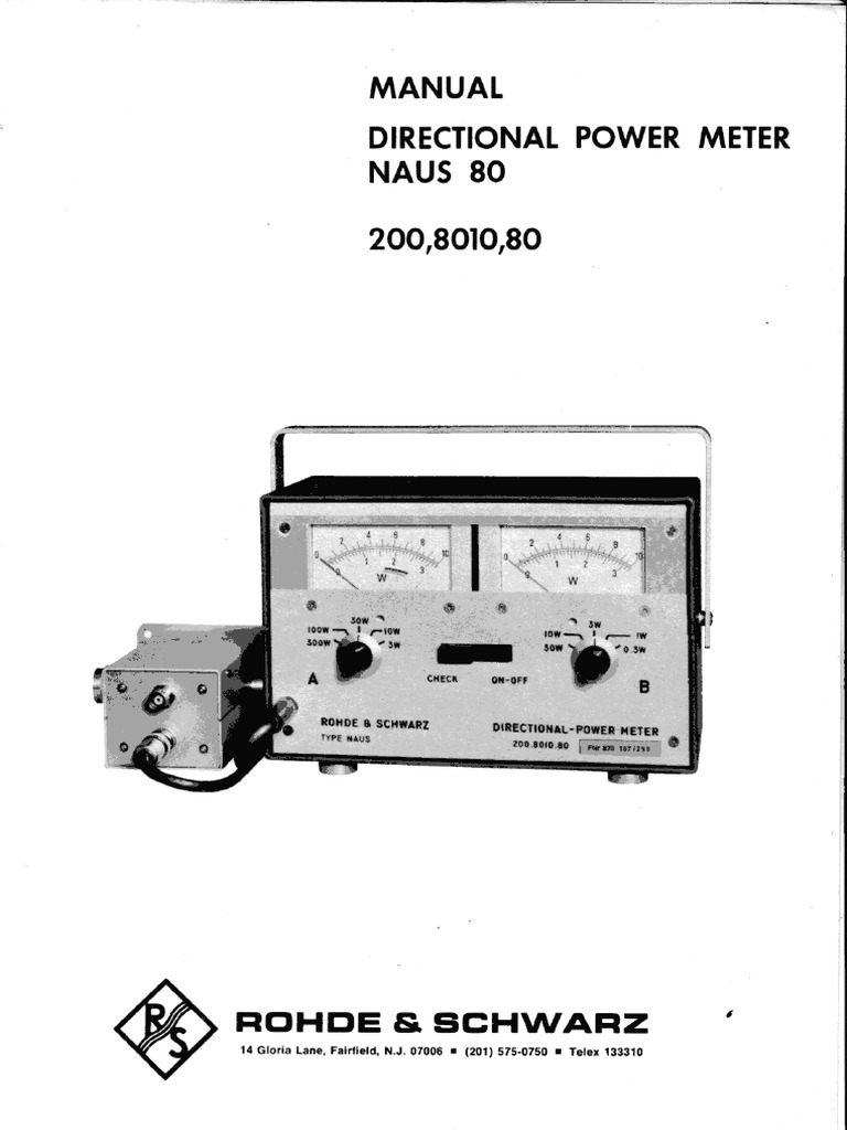 NAUS 80 Rohde | PDF