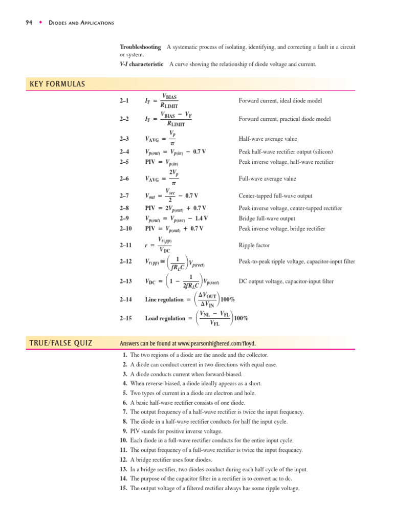 Sheet_Electronics | PDF | Rectifier | Diode