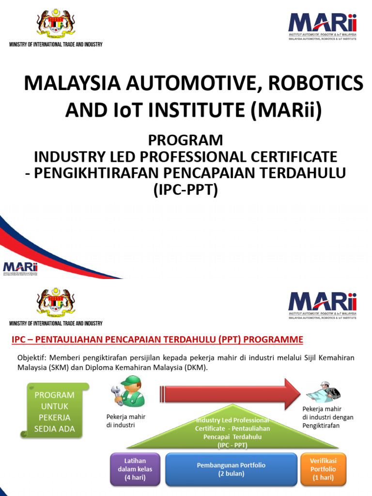 Slide MARii IPC-Pengiktirafan Pencapaian Terdahulu (IPC-PPT) - Pep-JV | PDF