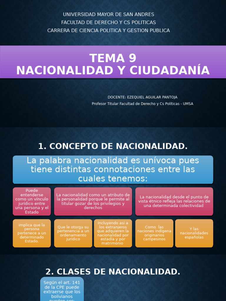 Capitulo 9. Nacionalidades y Ciudadanía | PDF | Nacionalidad | Nación