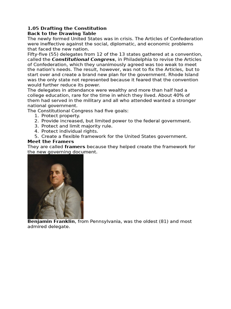 Roger Sherman's Role in the Constitution | PDF | The Federalist Papers ...