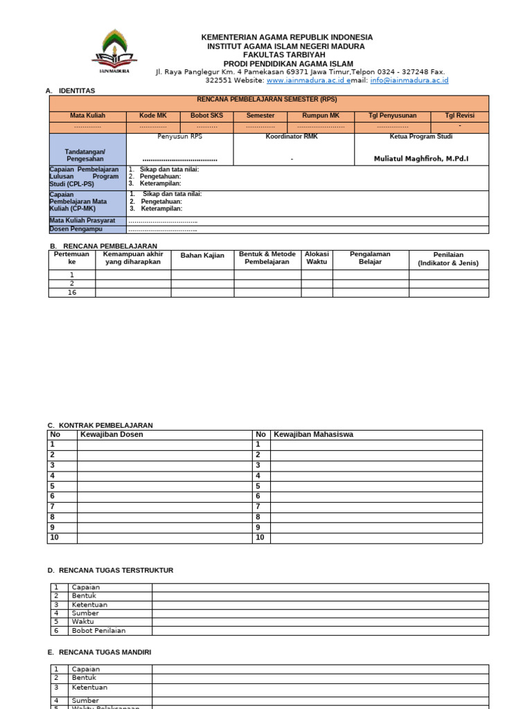 TEMPLATE RPS 2024 | PDF