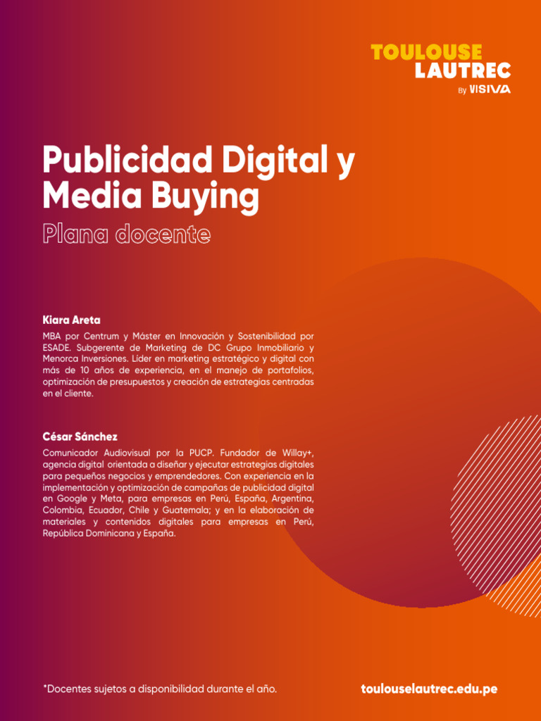 Docentes_Publicidad Digital y Media Buying (2) | PDF