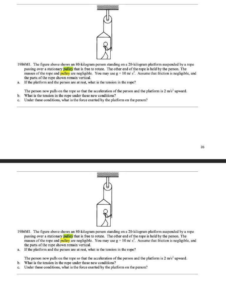 Pulley Practice | PDF