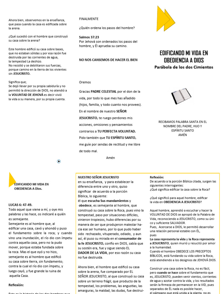 Parabola de Los Dos Cimientos | PDF | Jesús | Dios