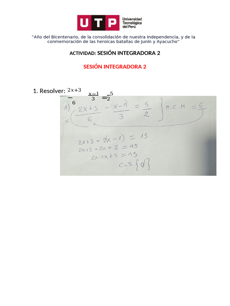 Sesión Integradora 2_grupo 1 | PDF