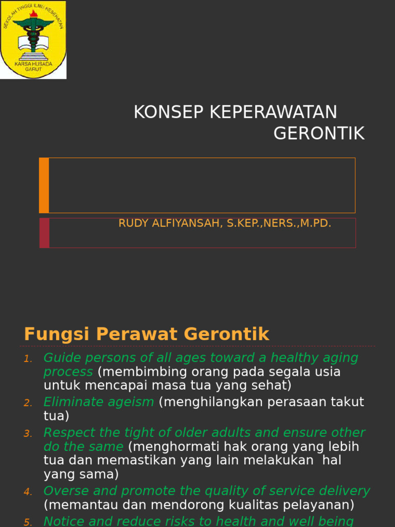Teori Model Keperawatan Gerontik | PDF