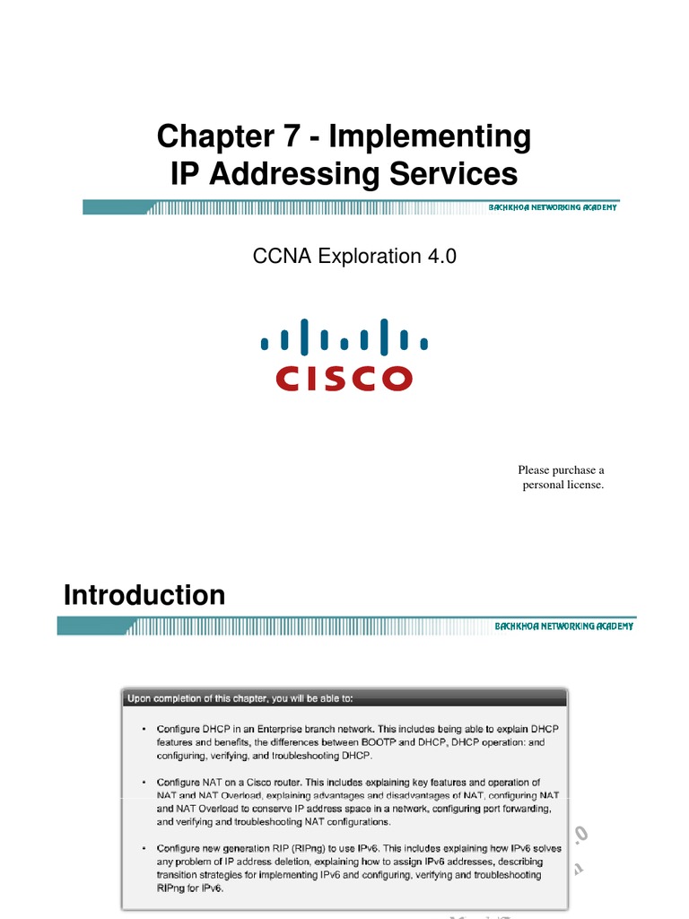 CCNA Exp4 - Chapter07 - IP Addressing Service | PDF | I Pv6 | Ip Address