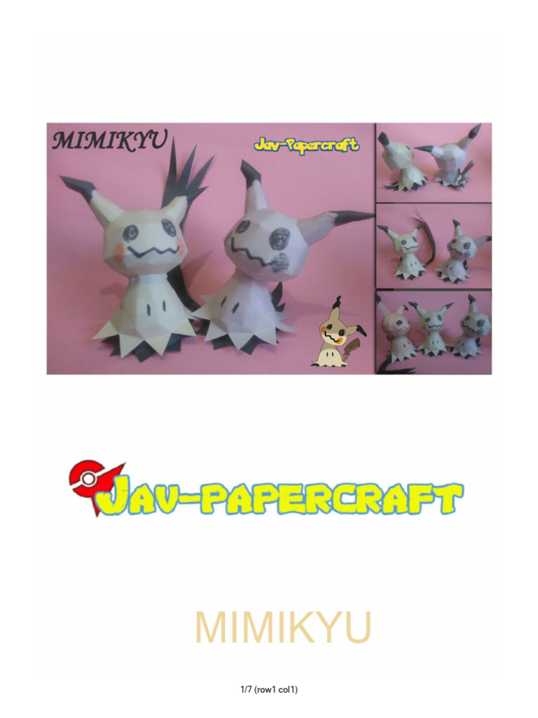 Mimikyu Shiny Lineless | PDF