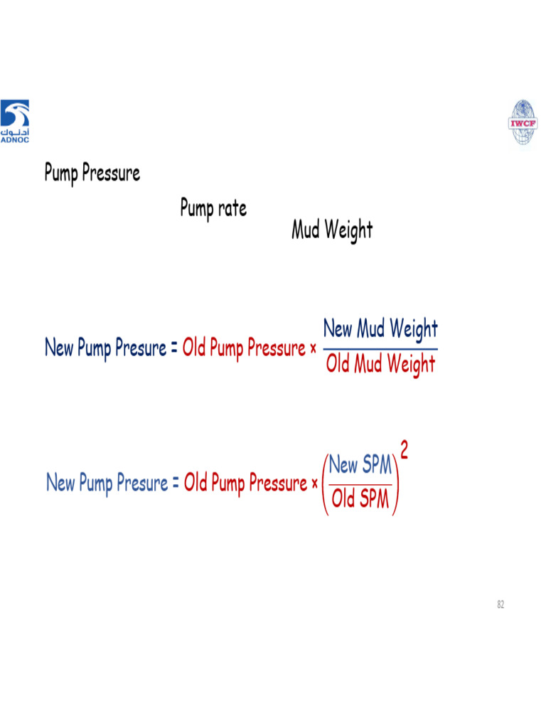 Pump Pressure Calculations and Examples | PDF | Casing (Borehole ...