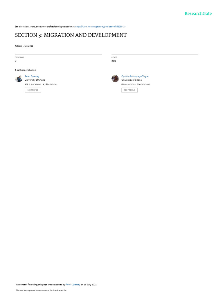 ch21-migration-across-west-africa | PDF | Remittance | Human Migration