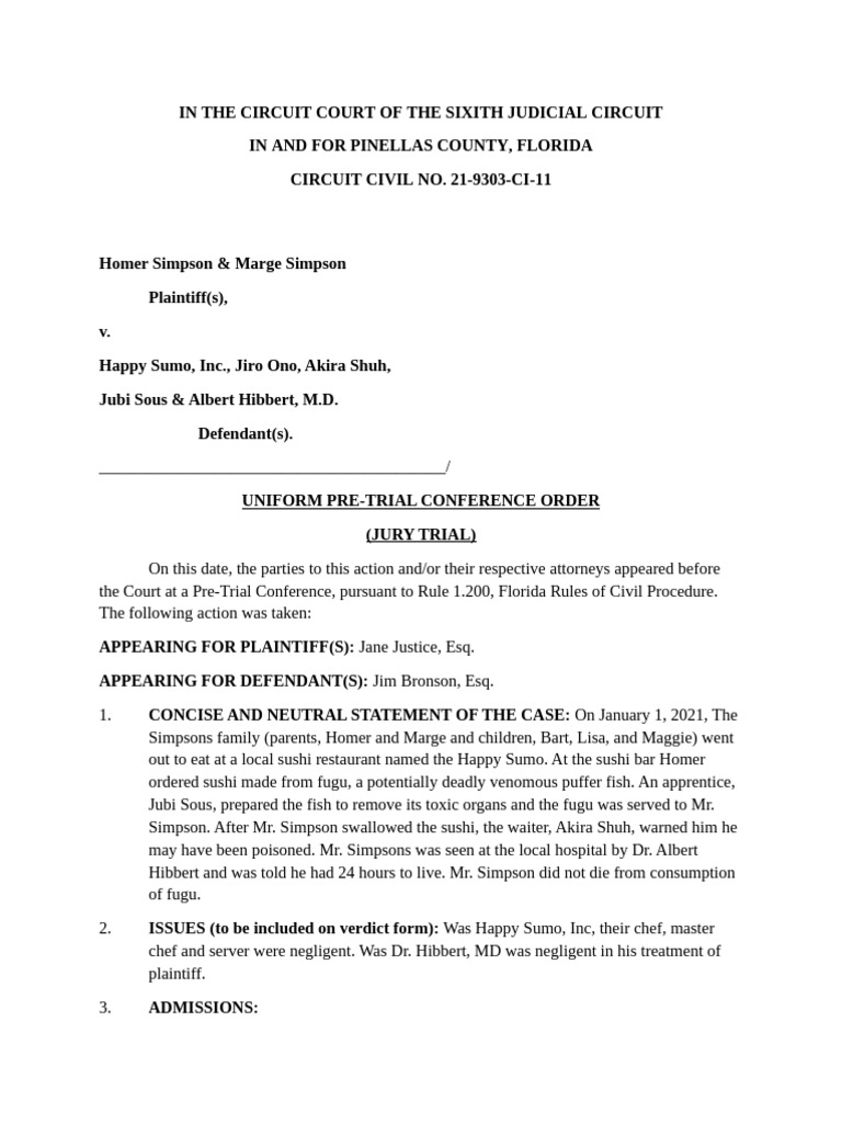 PLA 2201-Plaintiff Simpsons Pre-Trial Memo-Syanika Porter-Trumbull ...