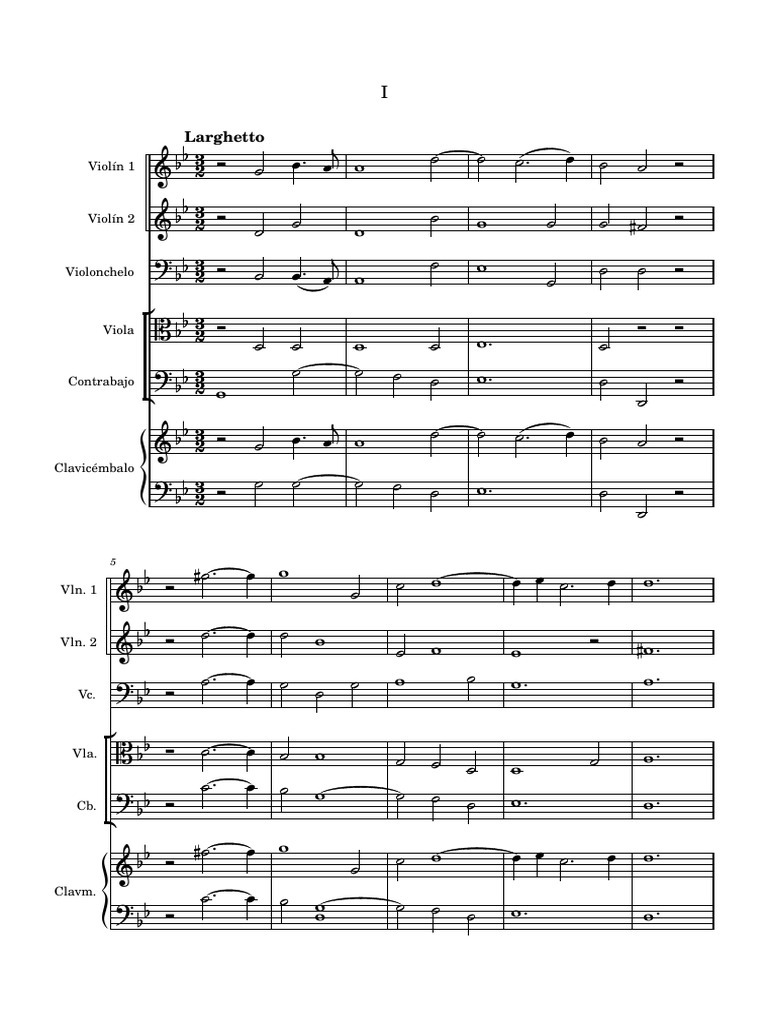 Instrumentación Ej6 | PDF | Instrumentos de tono continuo | Grupos de musica clasica