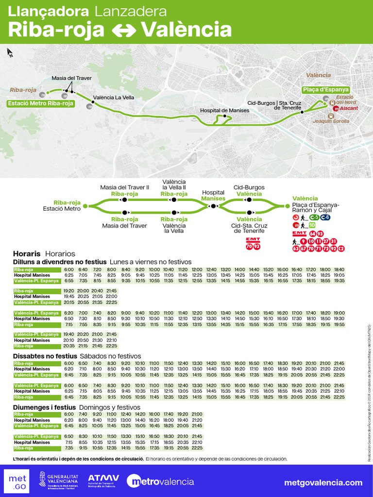 Llançadora Riba-Roja Manises Mislata Quart de Poblet Aeroport DANA | PDF