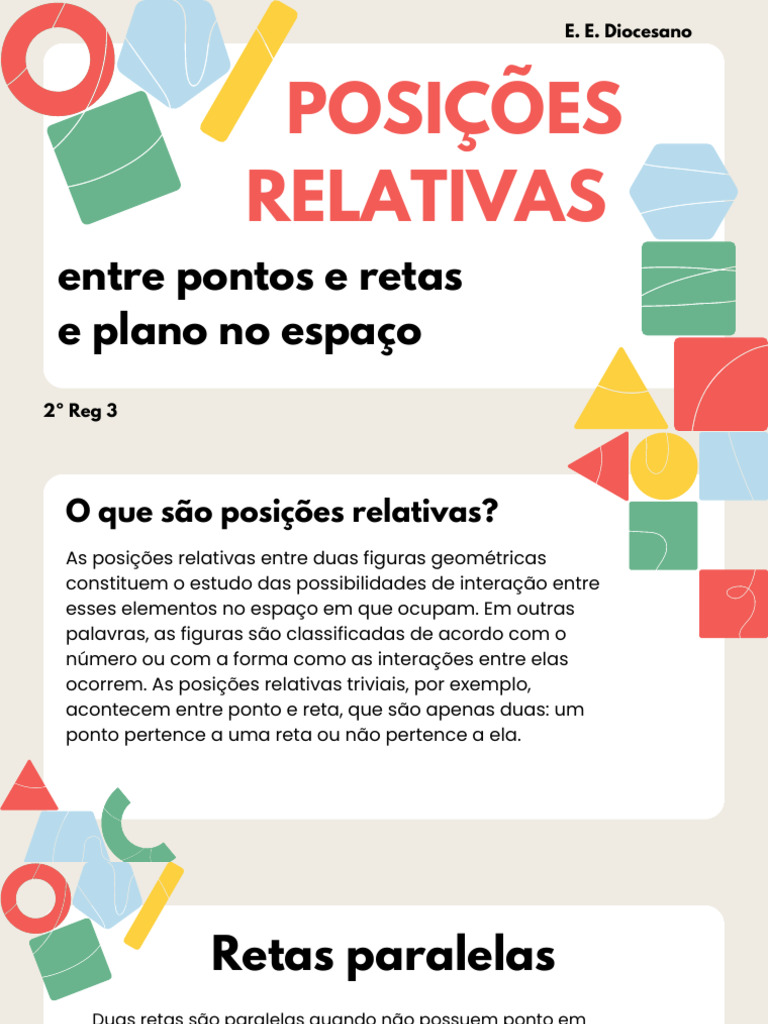 Colorful Illustrative Shapes Math Presentation PDF | PDF