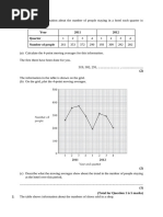 GCSE Time Series Exam Worksheet | PDF | Moving Average | Seasonality