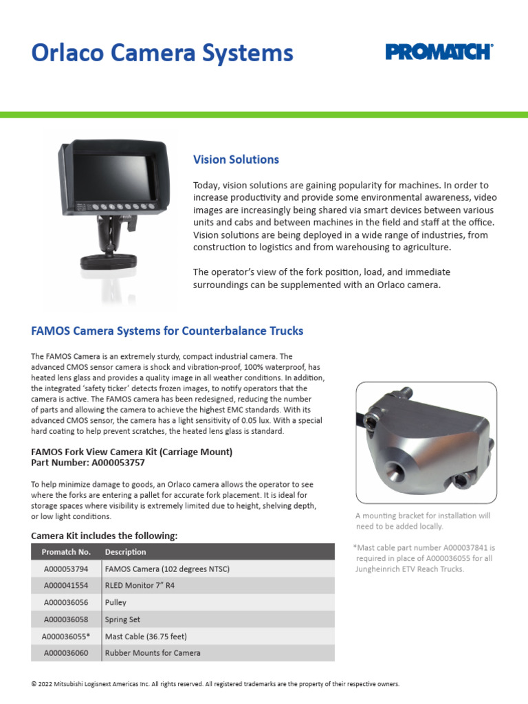 Orlaco Camera Systems | PDF | Camera | Manufactured Goods