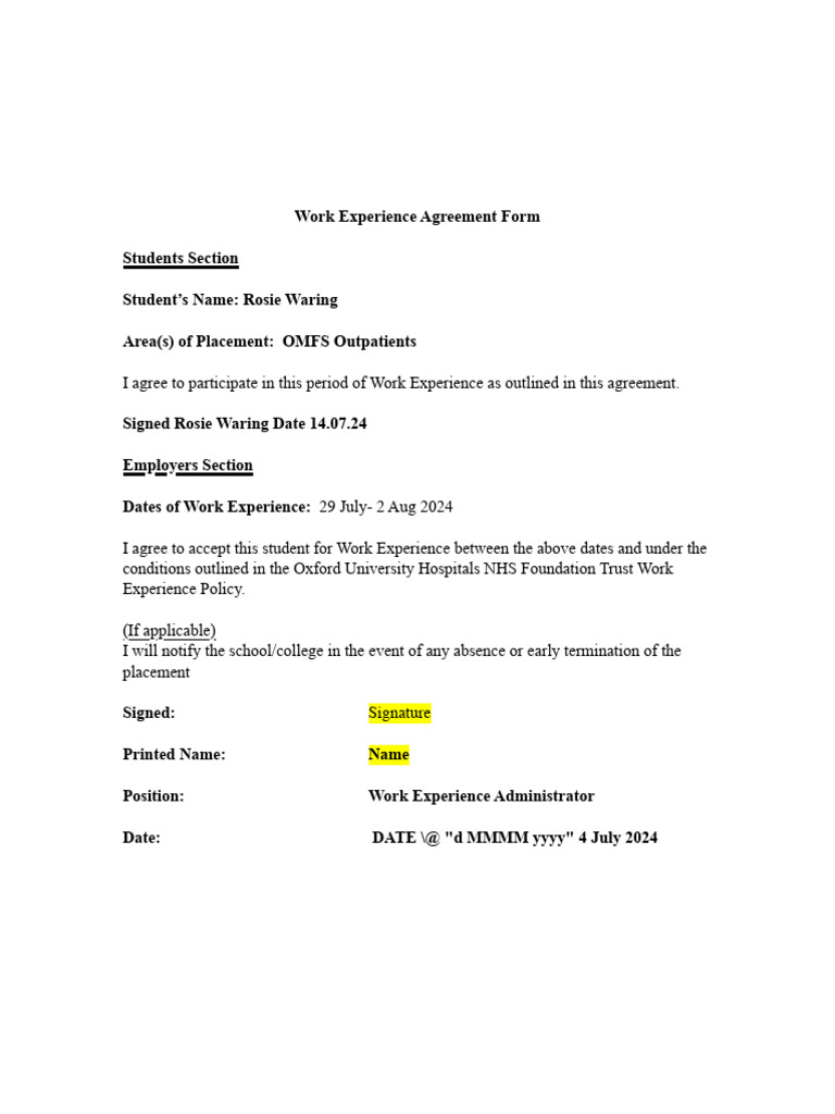 2. Agreement Form | PDF
