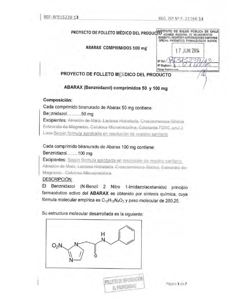 Abarax Comprimidos 100mg | PDF