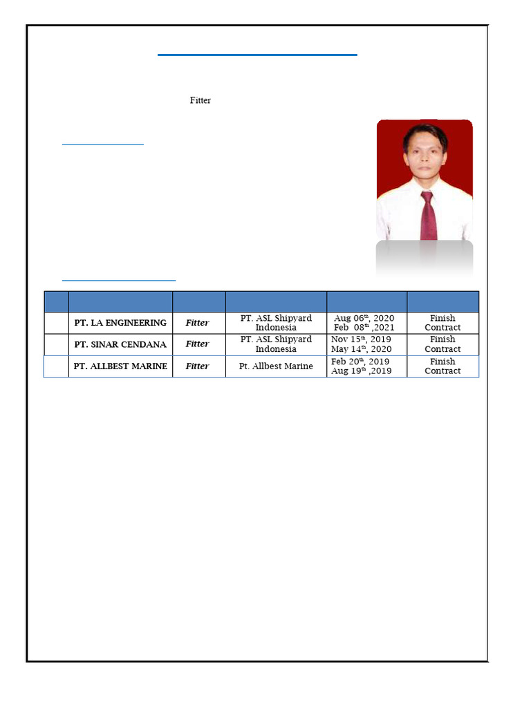 Robi Saputra CV | PDF