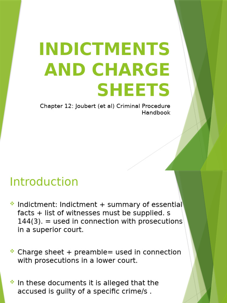 Indictments and Charge Sheets 2024 | PDF | Criminal Procedure In South ...