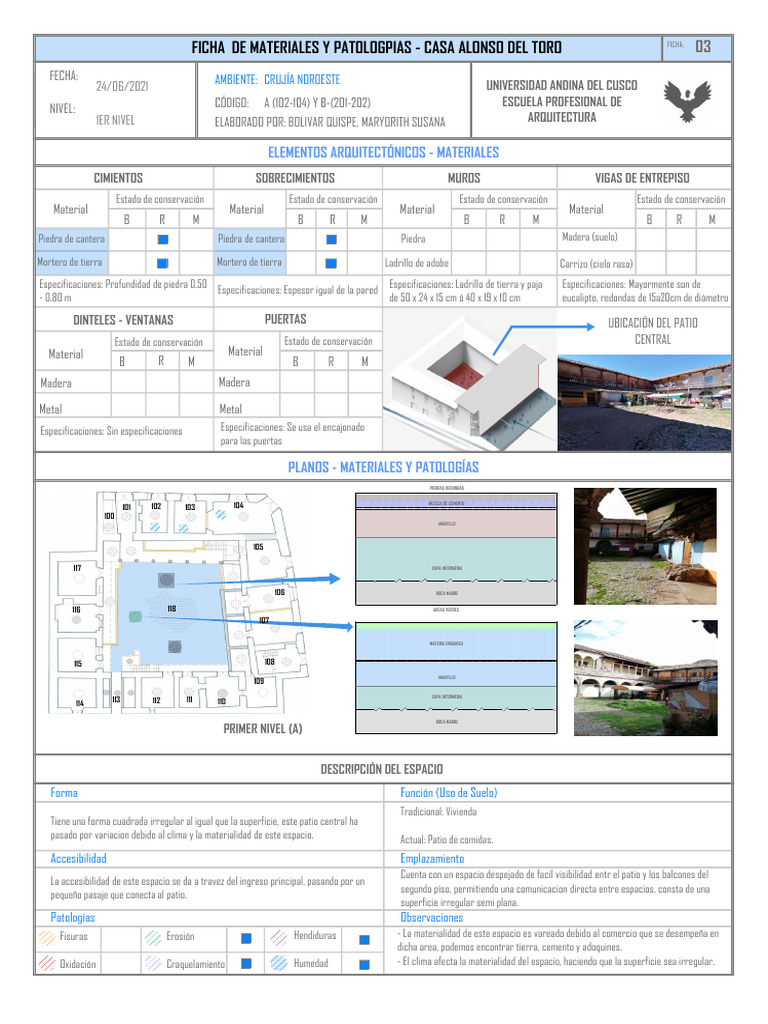 Ficha Final | PDF | Materiales | Materiales de construcción